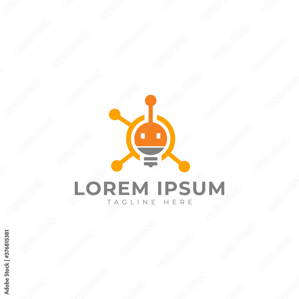 Light bulb and robotic with optical fiber connection for technology ...