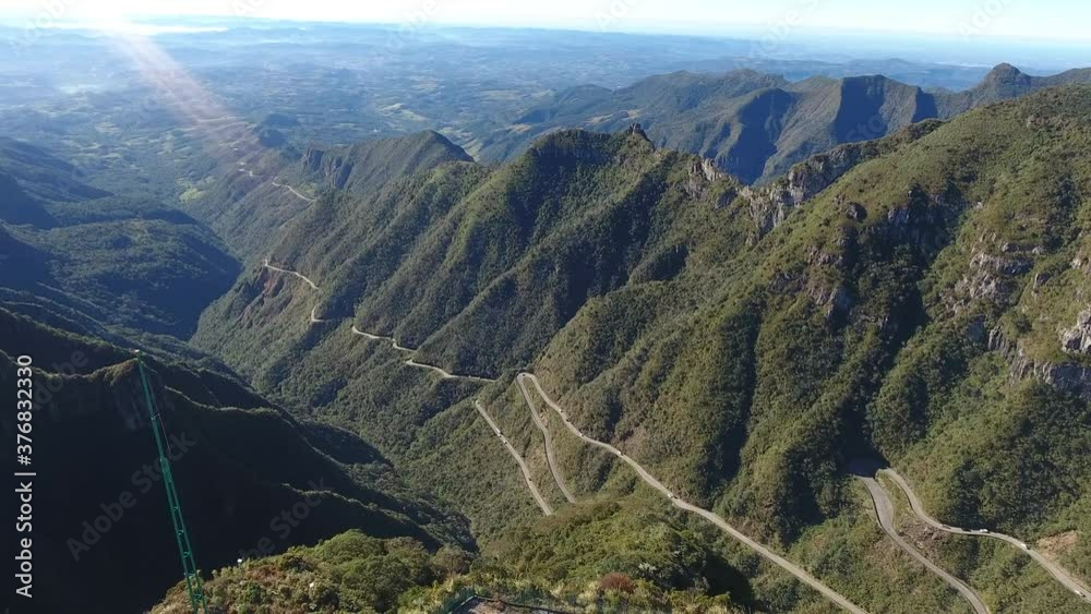 Serra do Rio do Rastro, Santa Catarina. Full scene of landscape showing ...