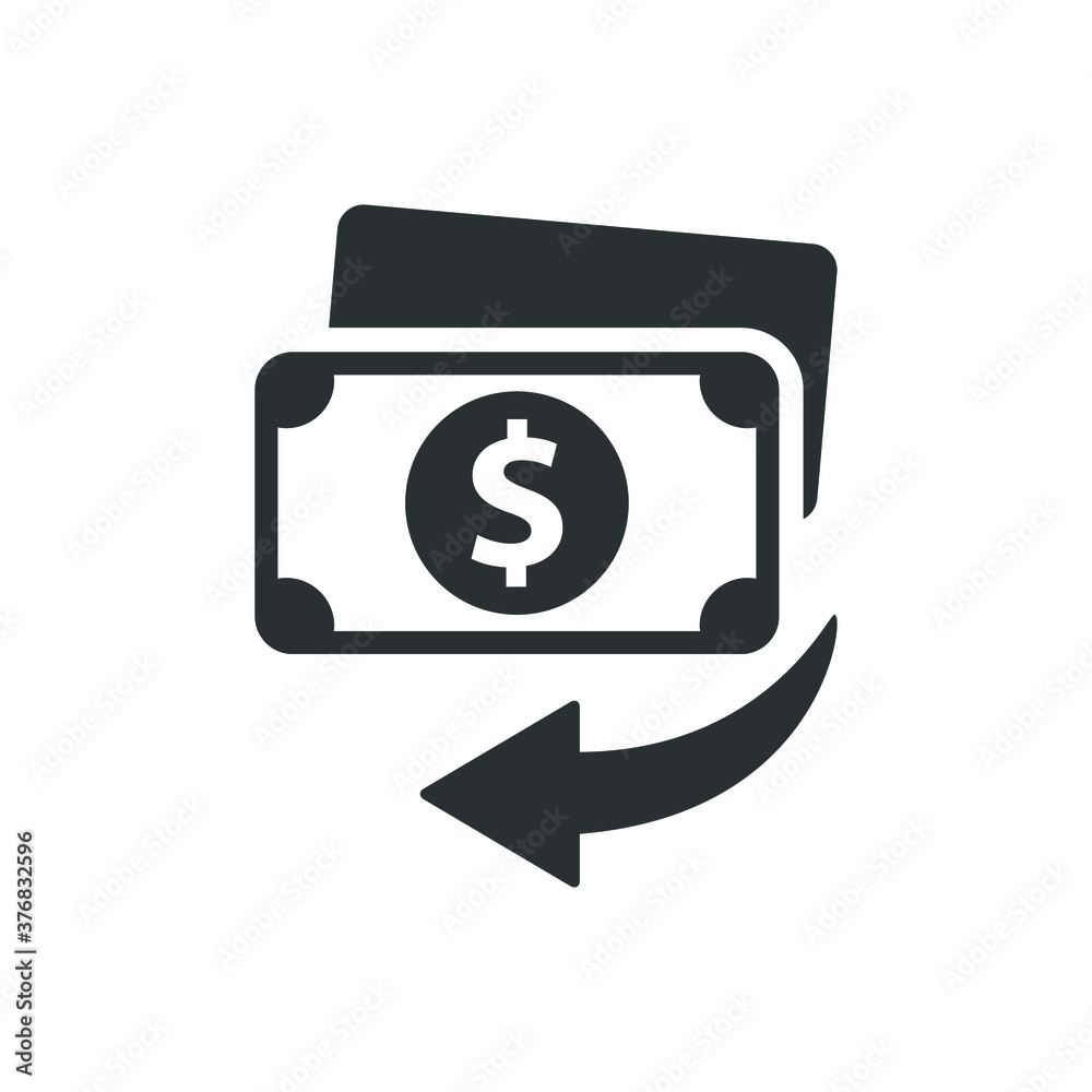 Refund icon Stock Vector | Adobe Stock