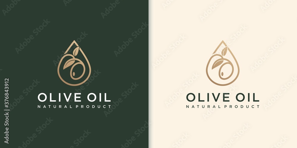 modern olive oil logo Stock Vector | Adobe Stock