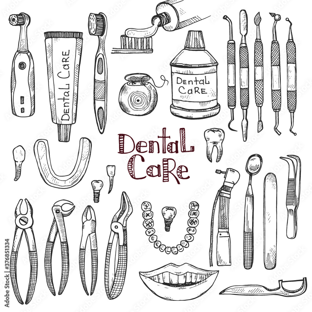Dental Tools Vector