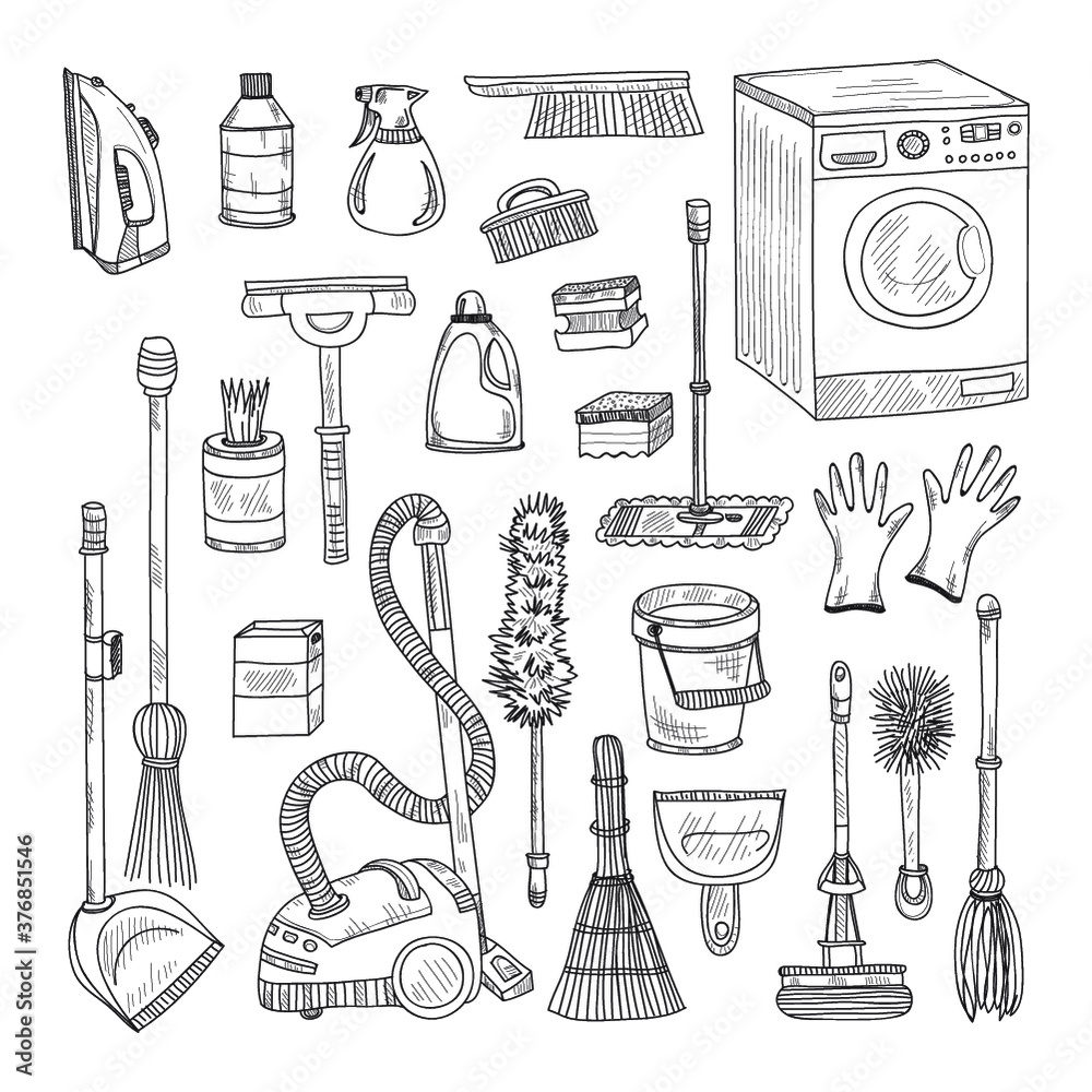 Cleaning Tools Vector