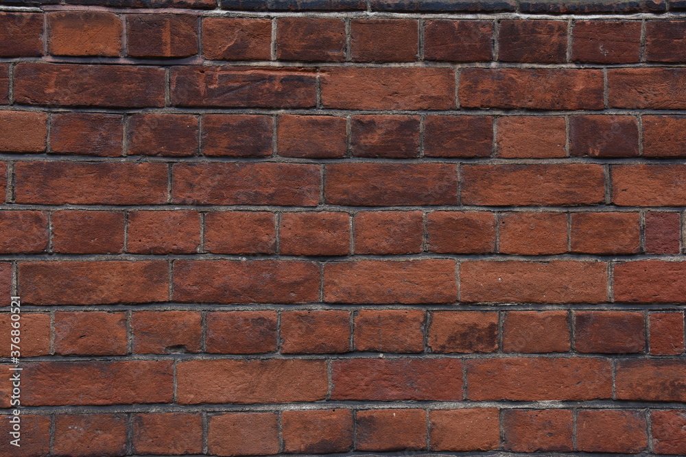 Vintage handmade dark terracota brick cladding texture Stock Photo ...