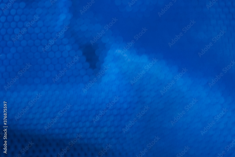 abstract blue binary code blur background with octagon shape bokeh by ...