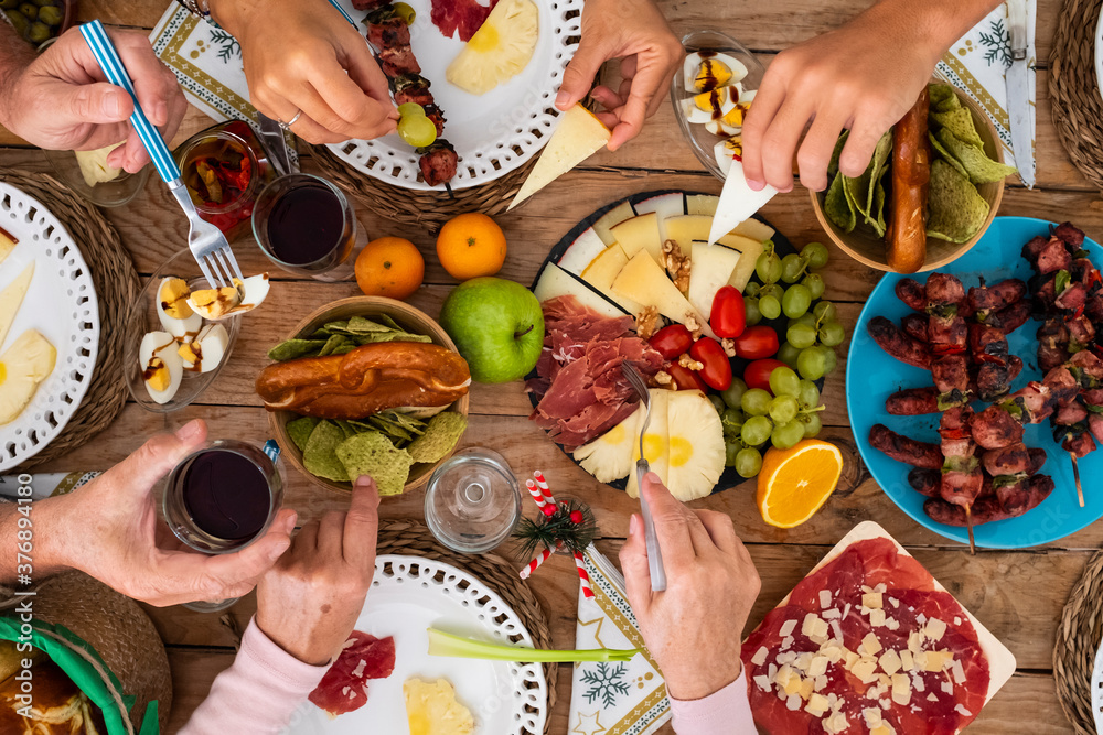 People Enjoying Food