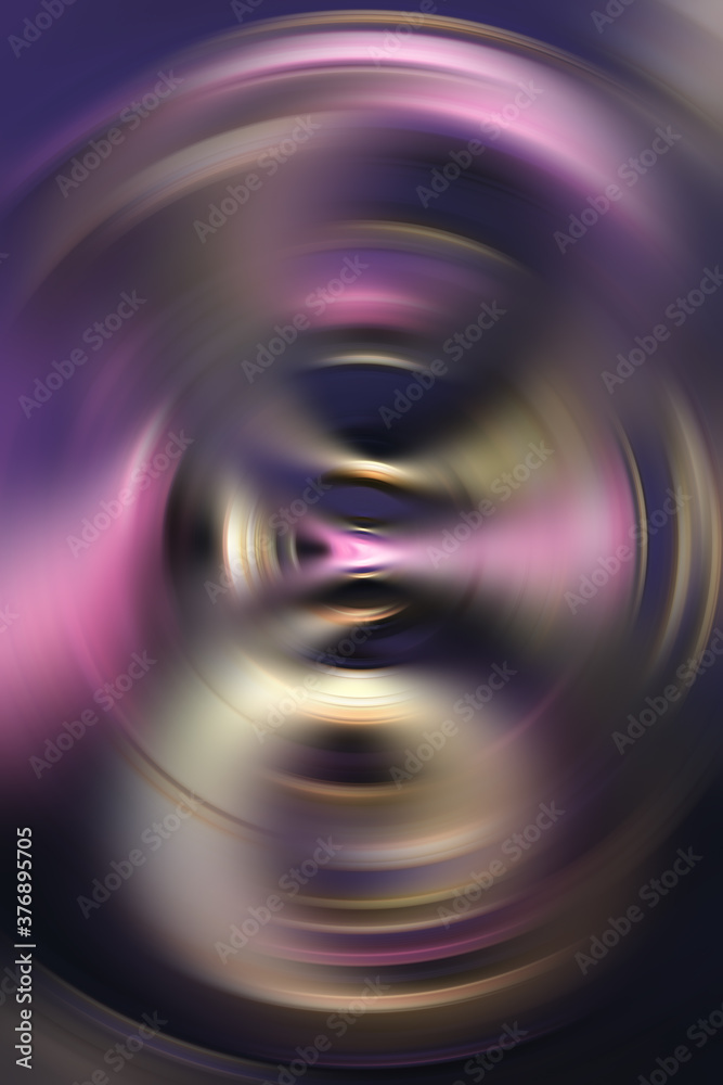 Fondo abstracto con efecto de distorsión en espiral con colores morado ...