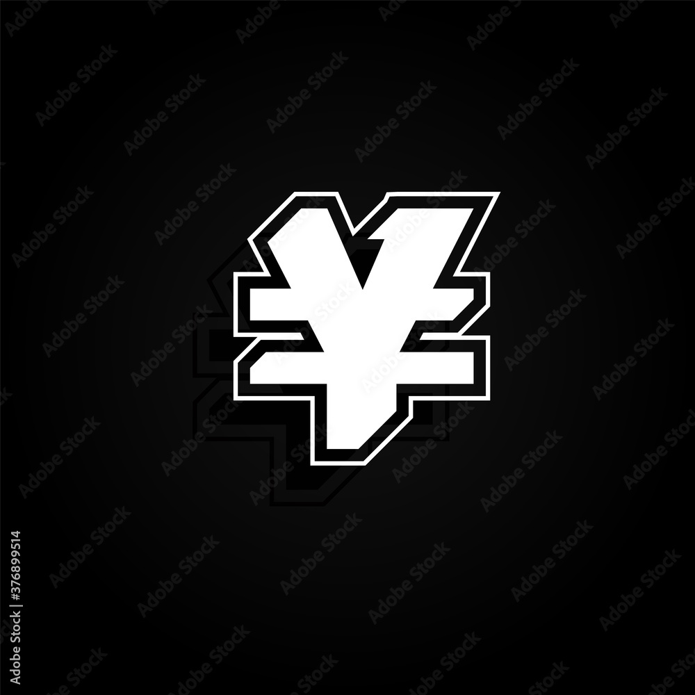 Modern, minimal and dynamic 'Rapper' font character with 45 degree ...