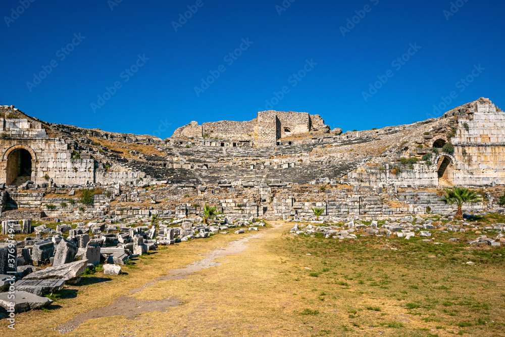 Miletus, was an ancient Greek city on the western of Anatolia, near the ...