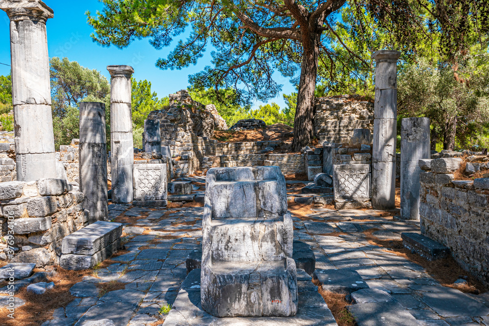 Priene was an ancient Greek city of Ionia located at the base of an ...