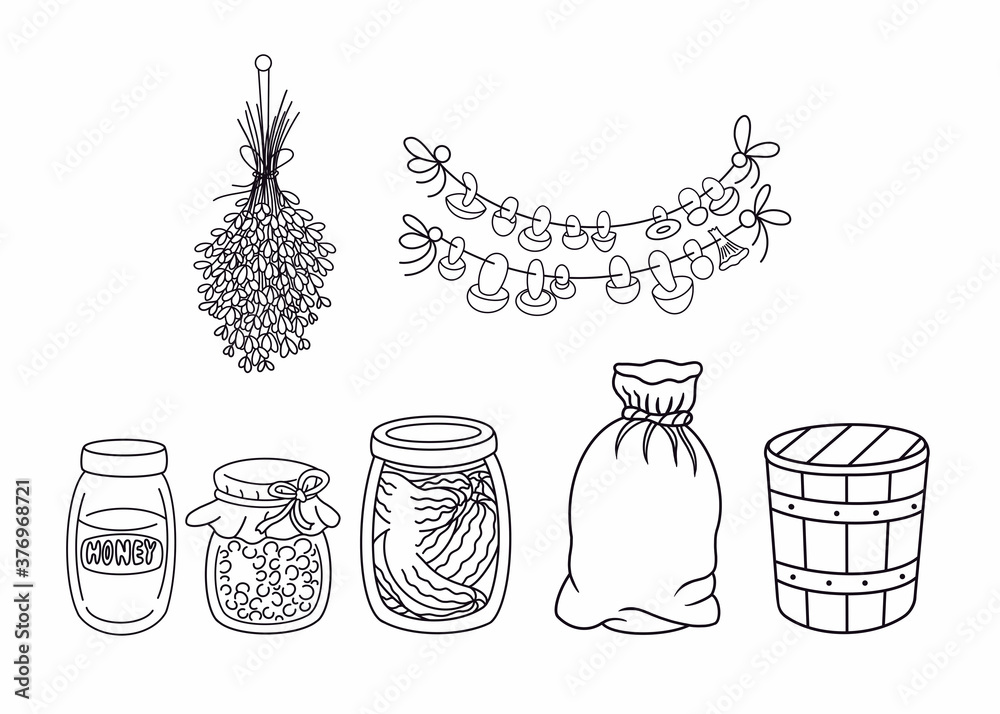 Keg Coloring Page