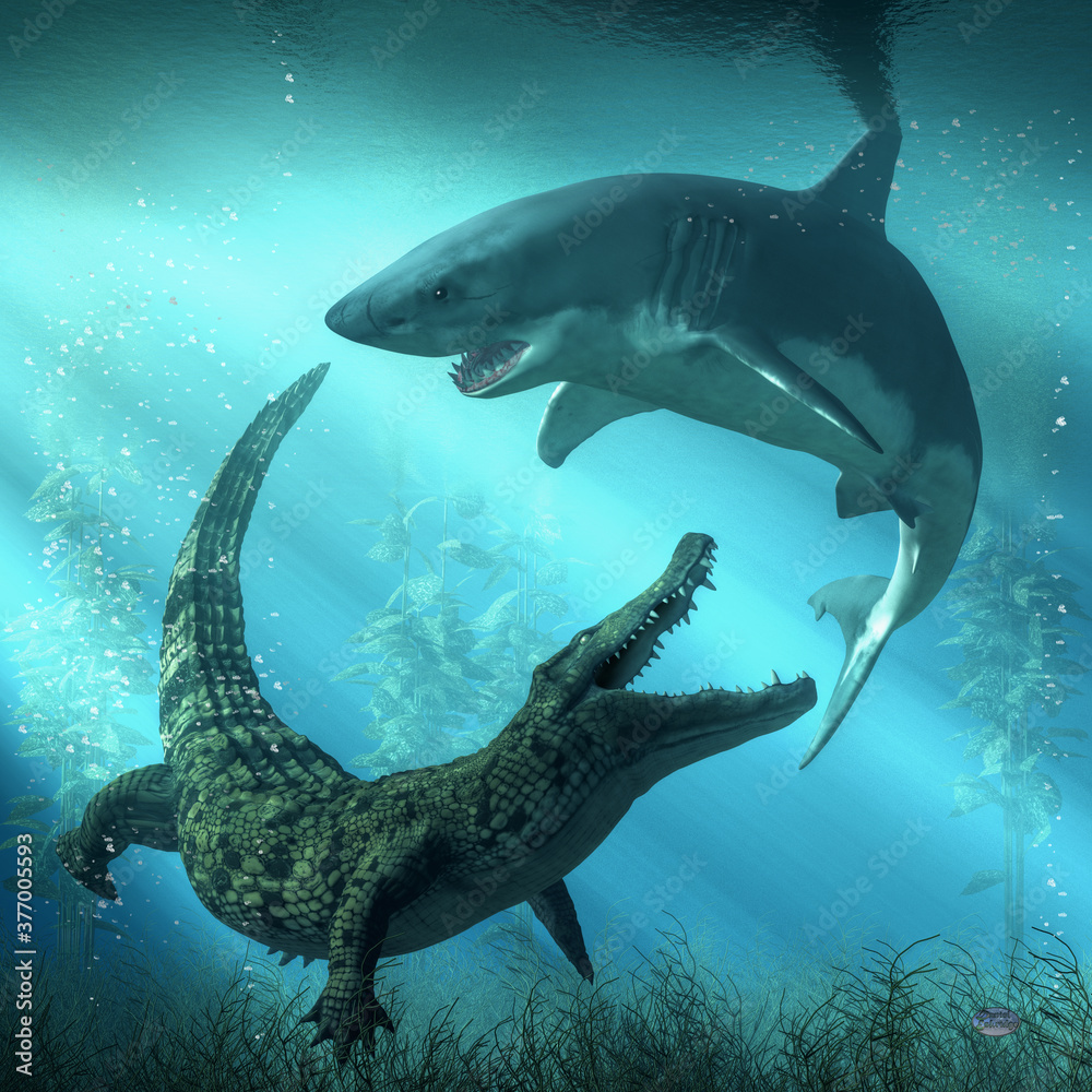 In and undersea deathmatch, two of the most feared aquatic predators ...