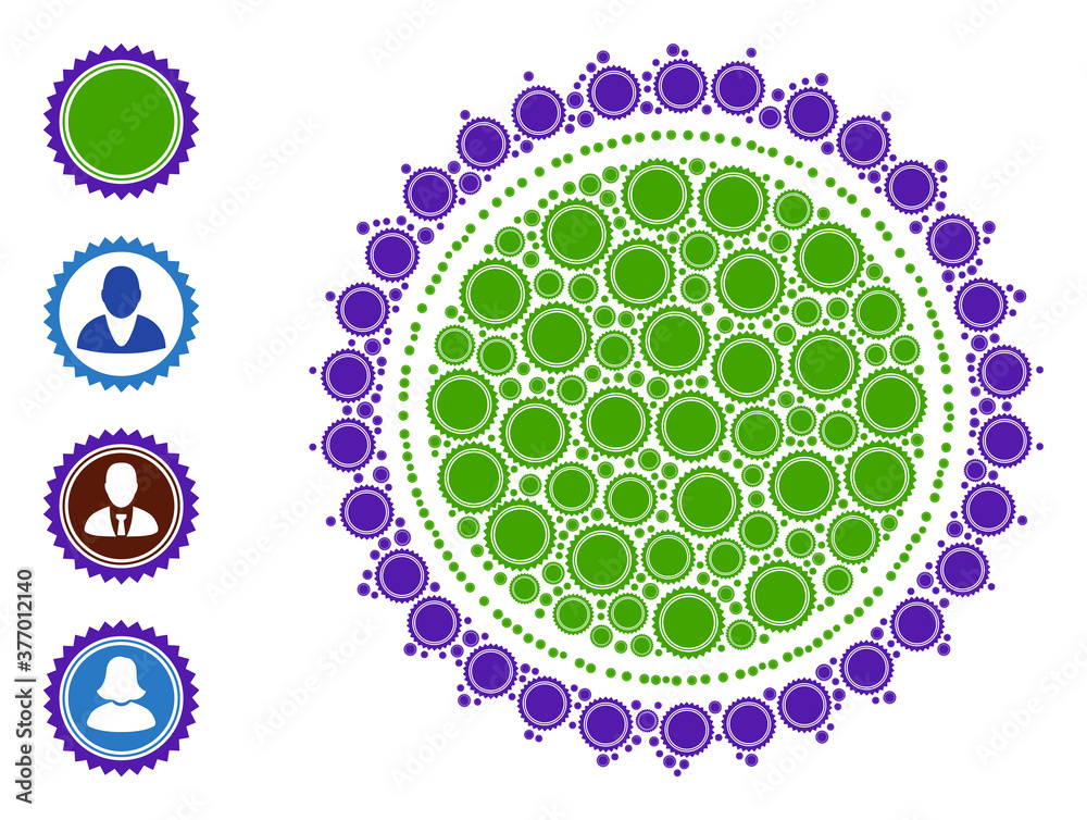 Vector seal stamp template composition is composed with repeating ... Vector seal stamp template composition is composed with repeating ...