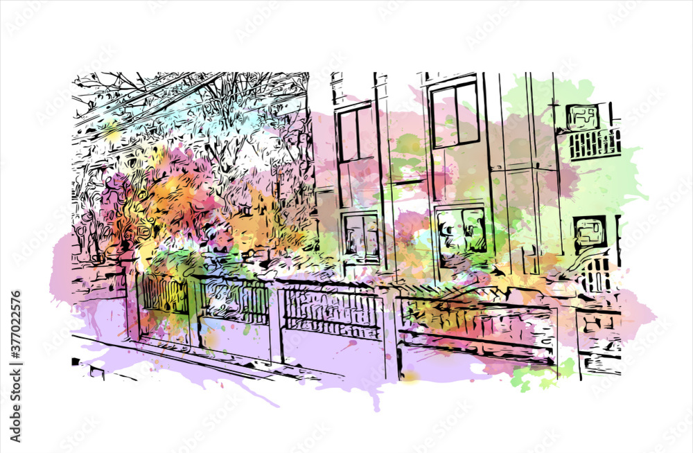 Building view with landmark of Bago, formerly known as Hanthawaddy, is ...