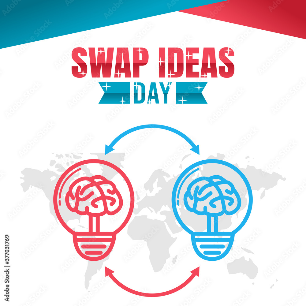 Vector graphic of swap ideas day good for swap ideas day celebration ...
