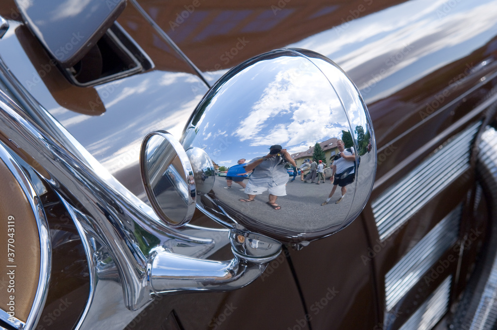 headlights of a Mercedes Benz 500 k Special Roadster, vintage german ...