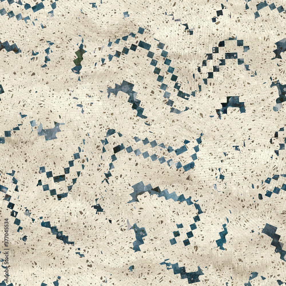 Chic formal grungy geometric shapes texture seamless pattern. High ...