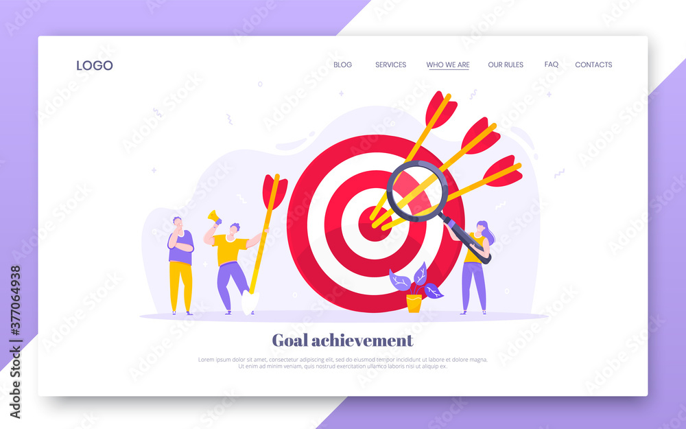 Goal achievement business concept sport target icon and arrows in the ...