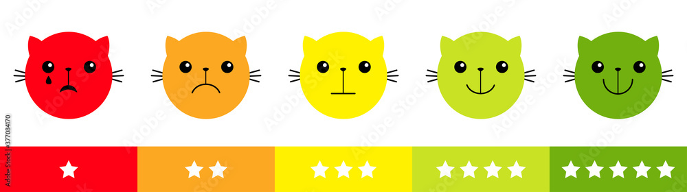 Smiley cat kitten kitty face satisfaction emoticon happiness feedback ...
