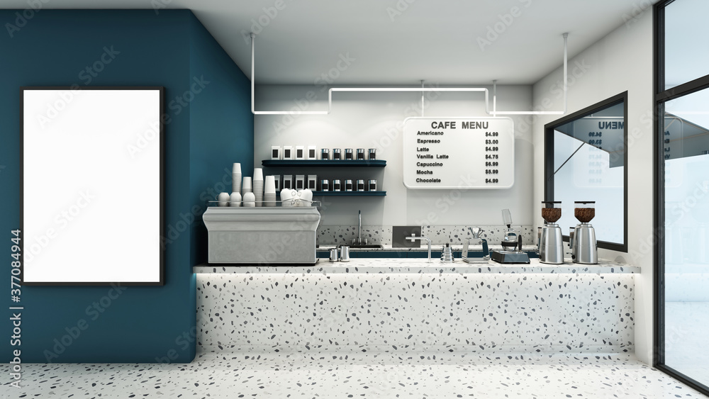 Cafe shop Restaurant design Modern and Minimal,Top counter granite ...