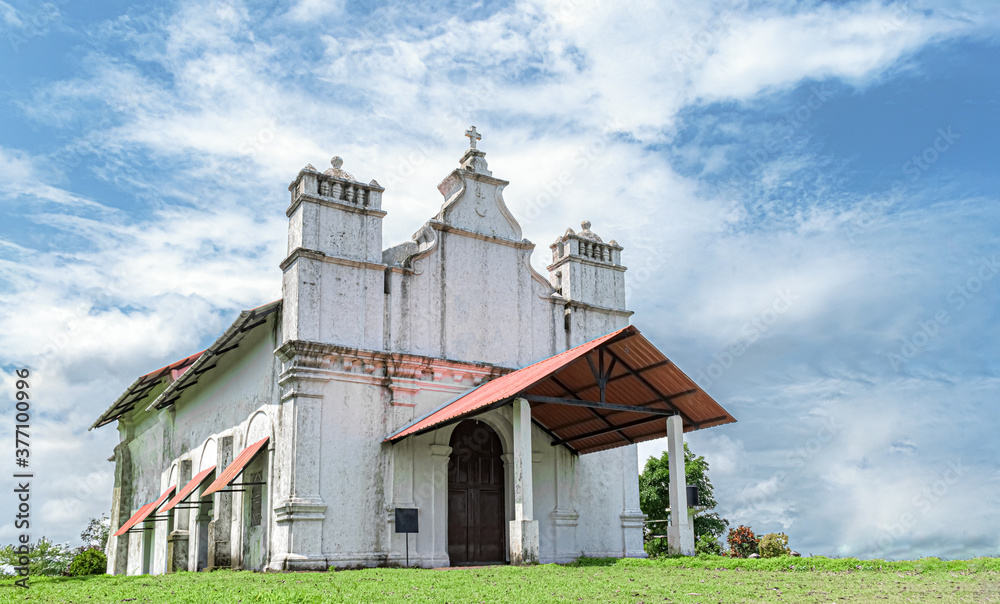 Three Kings Chapel - Beautiful photo of isolated white church with ...