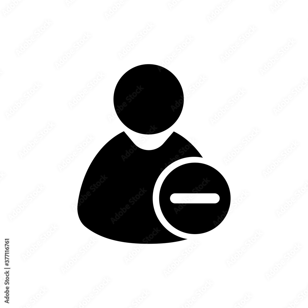remove user icon. One of set web icon Stock Vector | Adobe Stock