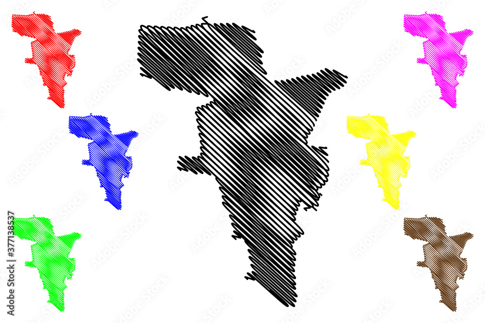 Gujranwala City (Islamic Republic of Pakistan, Punjab Province) map ...