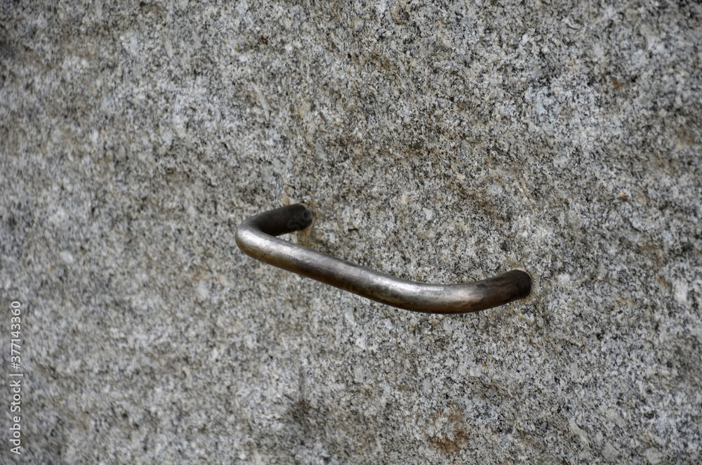 via ferata rock climbing with metal steps and ladders to the rocky ...