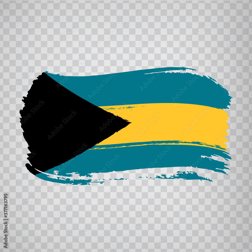 Flag The Bahamas brush stroke background. Flag Commonwealth of the ...