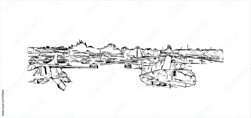 Building view with landmark of Bahir Dar is the capital city of the ...