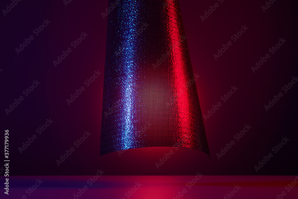 Abstract Concept Image with Floating Mesh Fabric Stock Photo | Adobe Stock