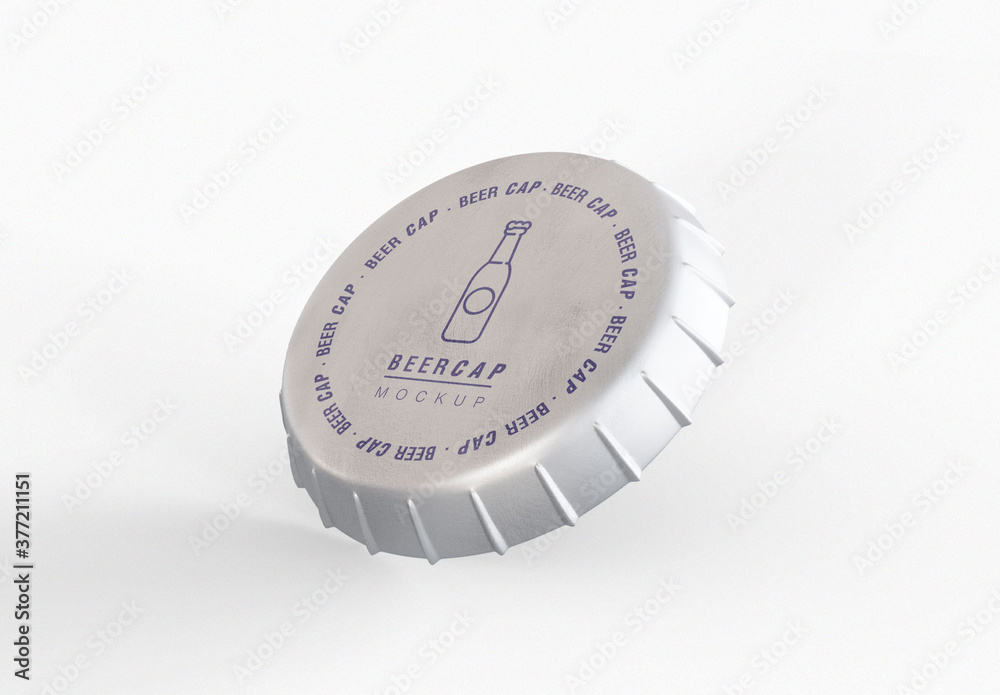 Bottle Cap Mockup Stock Template | Adobe Stock