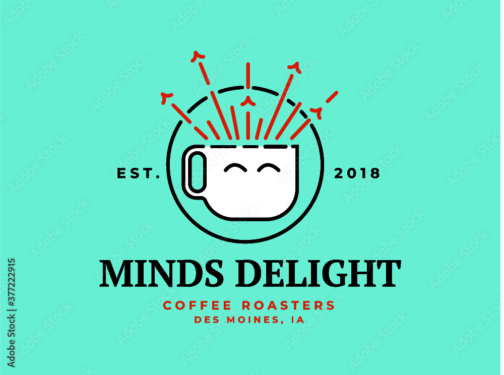 Coffee Logo. Coffee Shop Logo. Mind Logo. Minds Delight. Des Moines ...