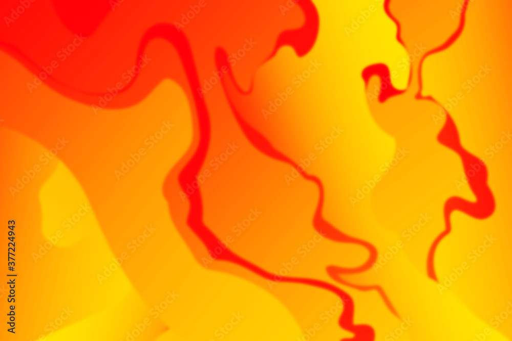 Abstract burning curved wave with blur effect for your design ...