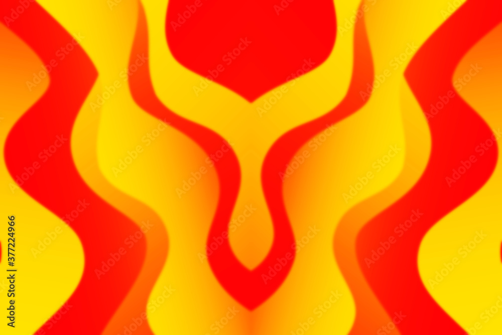 Abstract burning curved wave with blur effect for your design ...