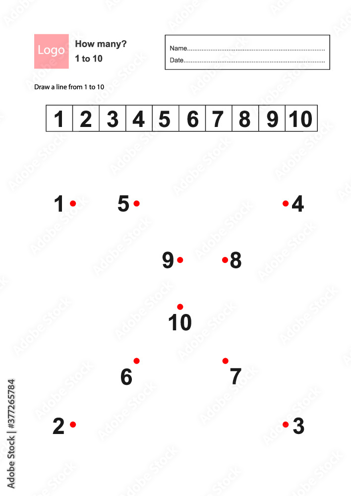 Mathematics exercises. Educational page with mathematical numbers for ...