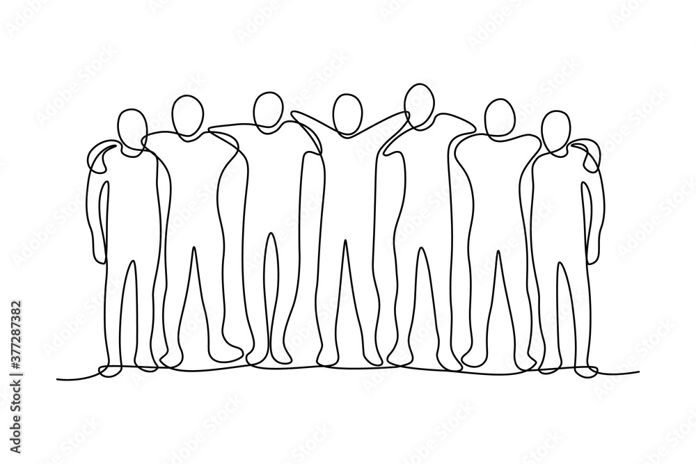 Abstract Group Of People