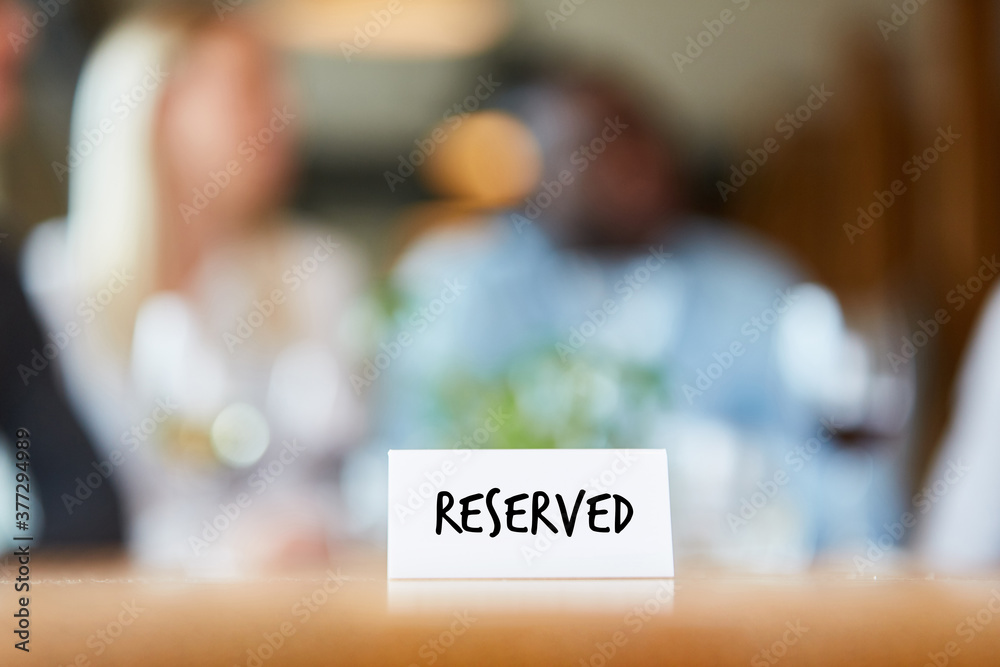 Reserviert Schild Restaurant – Reserviert Für Ehrengäste Schild – QFACD