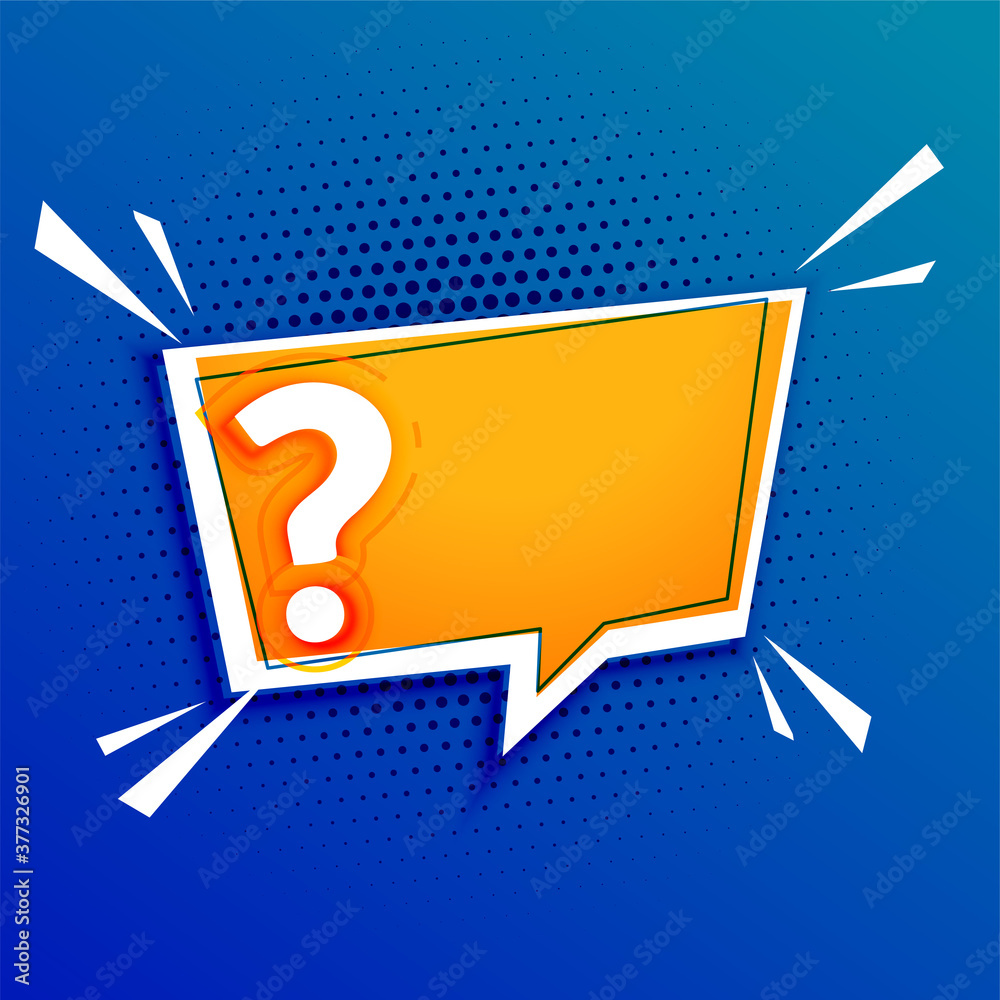 question mark template with text space design Stock Vector | Adobe Stock