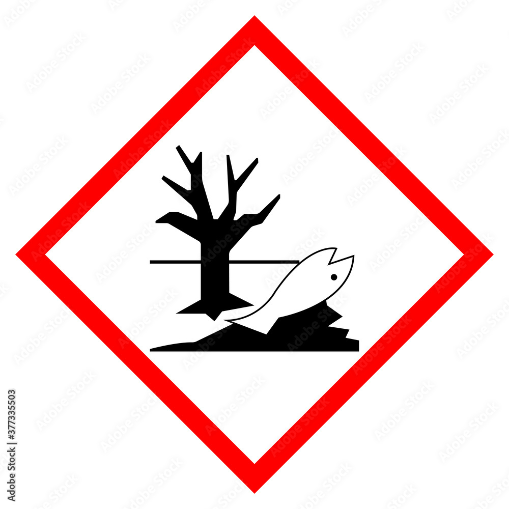 Environmental Hazard Symbol Sign, Vector Illustration, Isolate On White ...