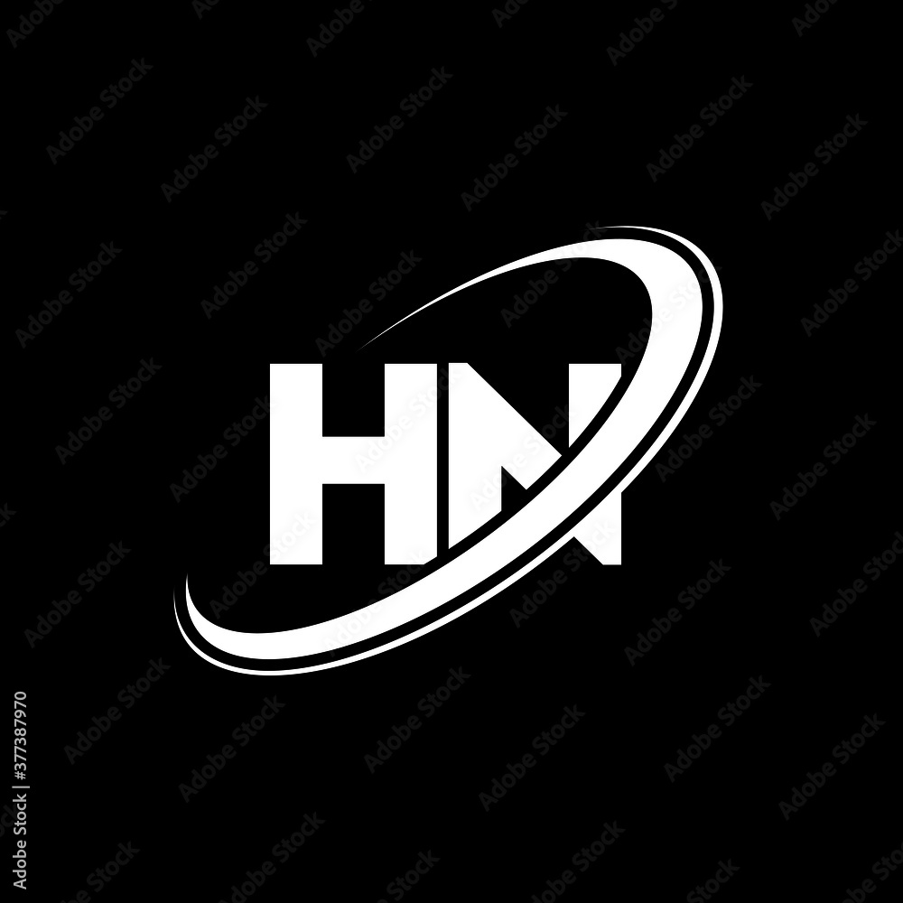 HN logo. H N design. White HN letter. HN/H N letter logo design ...
