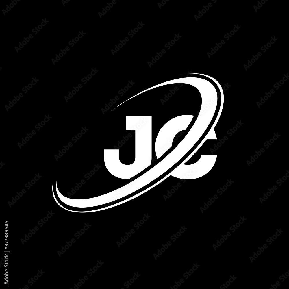JC logo. J C design. White JC letter. JC/J C letter logo design ...