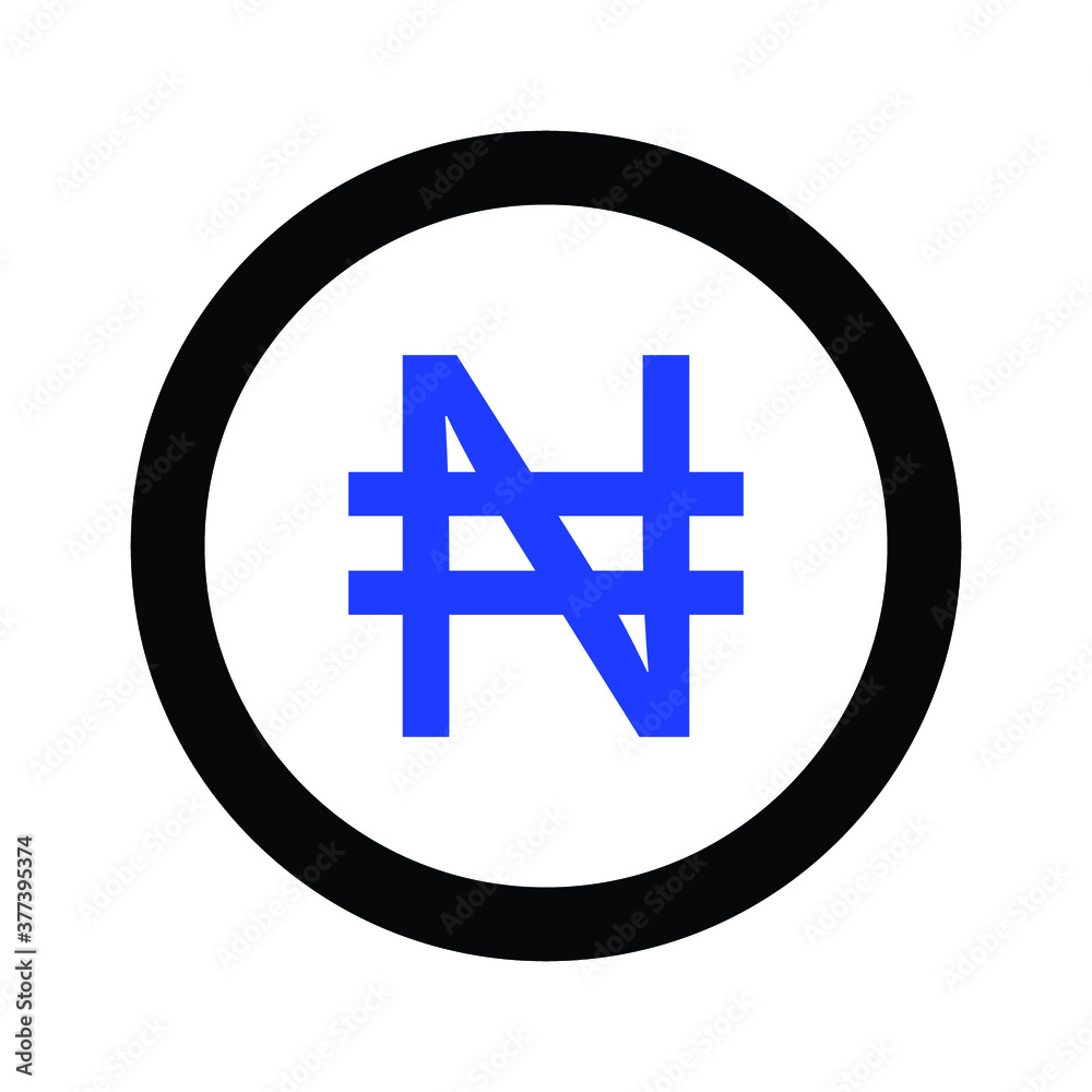 Naira sign of Nigeria icon. Element of money symbol icon. Premium ...