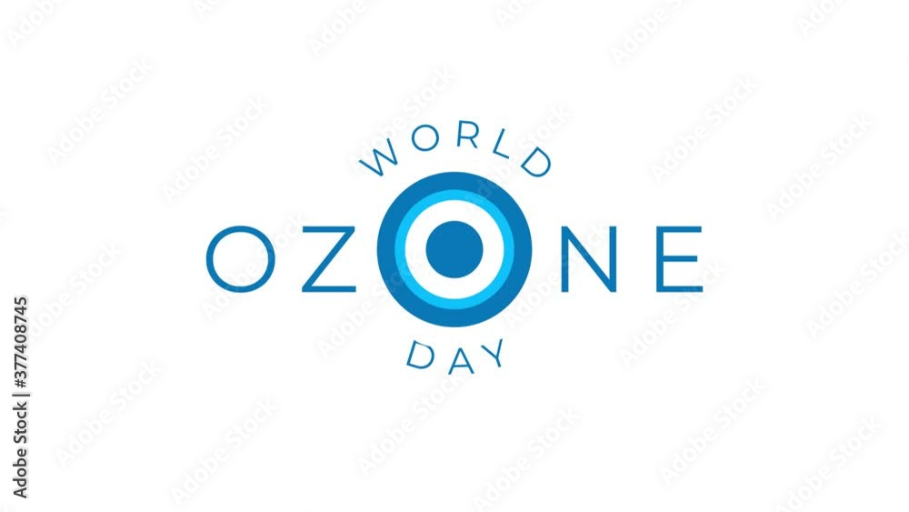 Motion graphic animation for International Day for the Preservation of the Ozone Layer Stock ビデオ ...