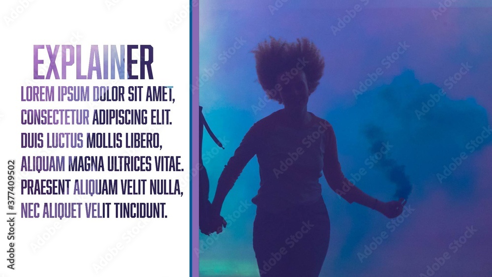 Minimal Cutout Explainer Panels Stock Template | Adobe Stock