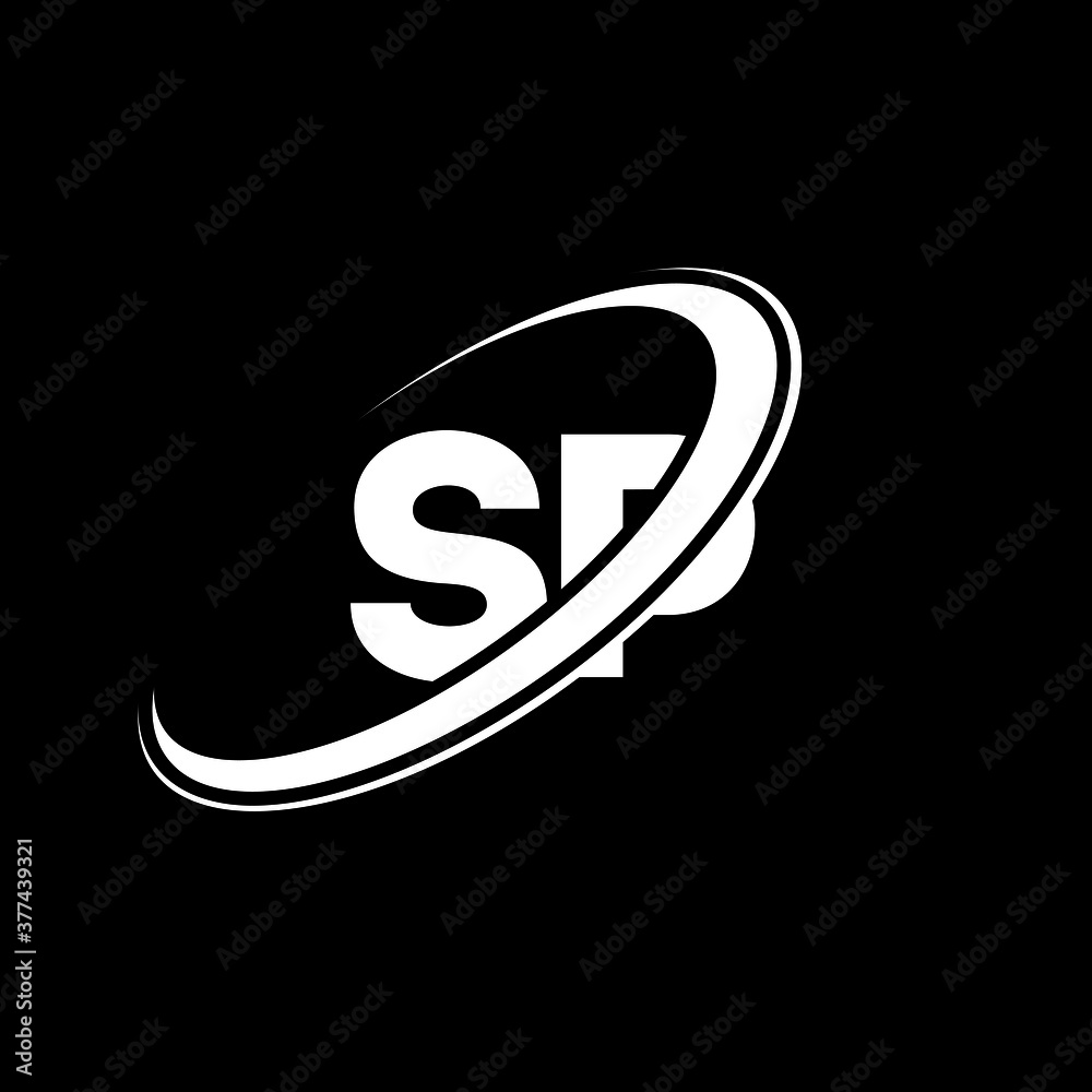 SP logo. S P design. White SP letter. SP/S P letter logo design ...