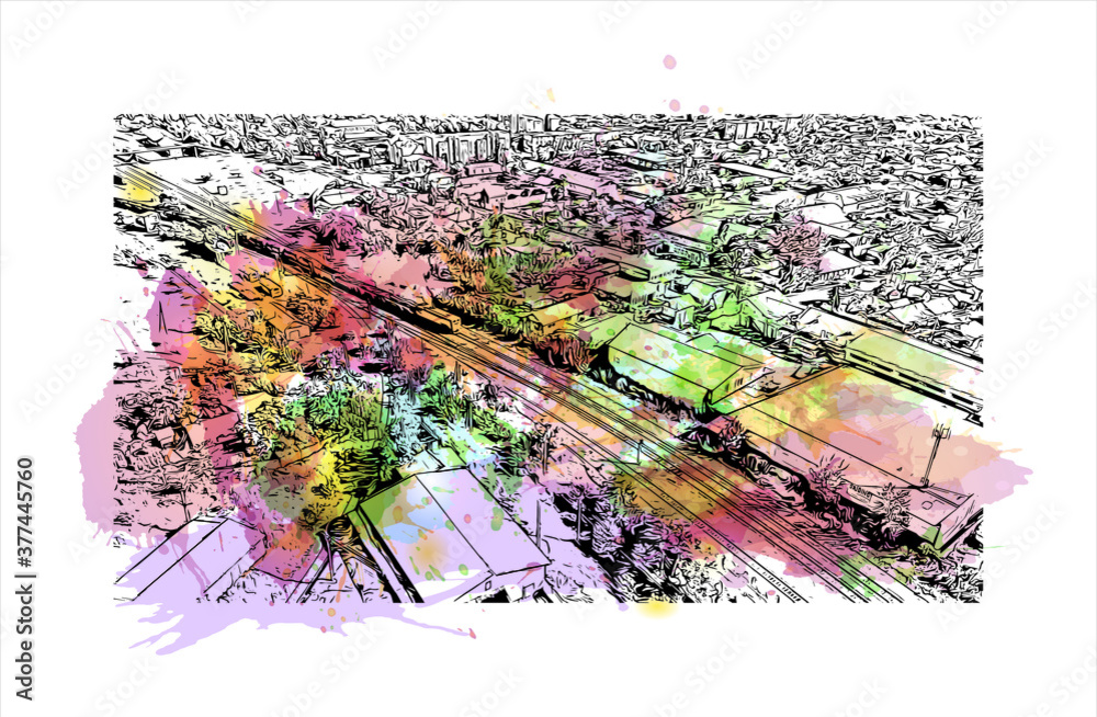 Building view with landmark of Balti is a city in Moldova. It is the ...