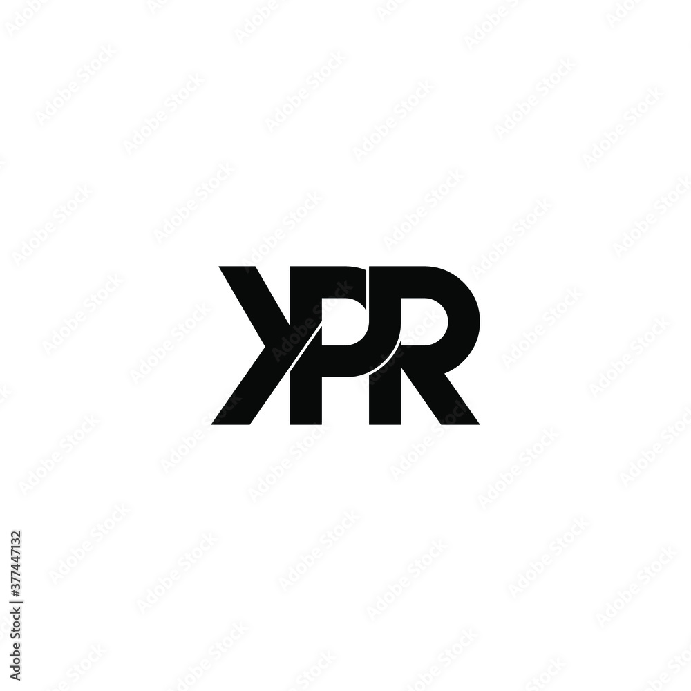 kpr letter original monogram logo design Stock Vector | Adobe Stock