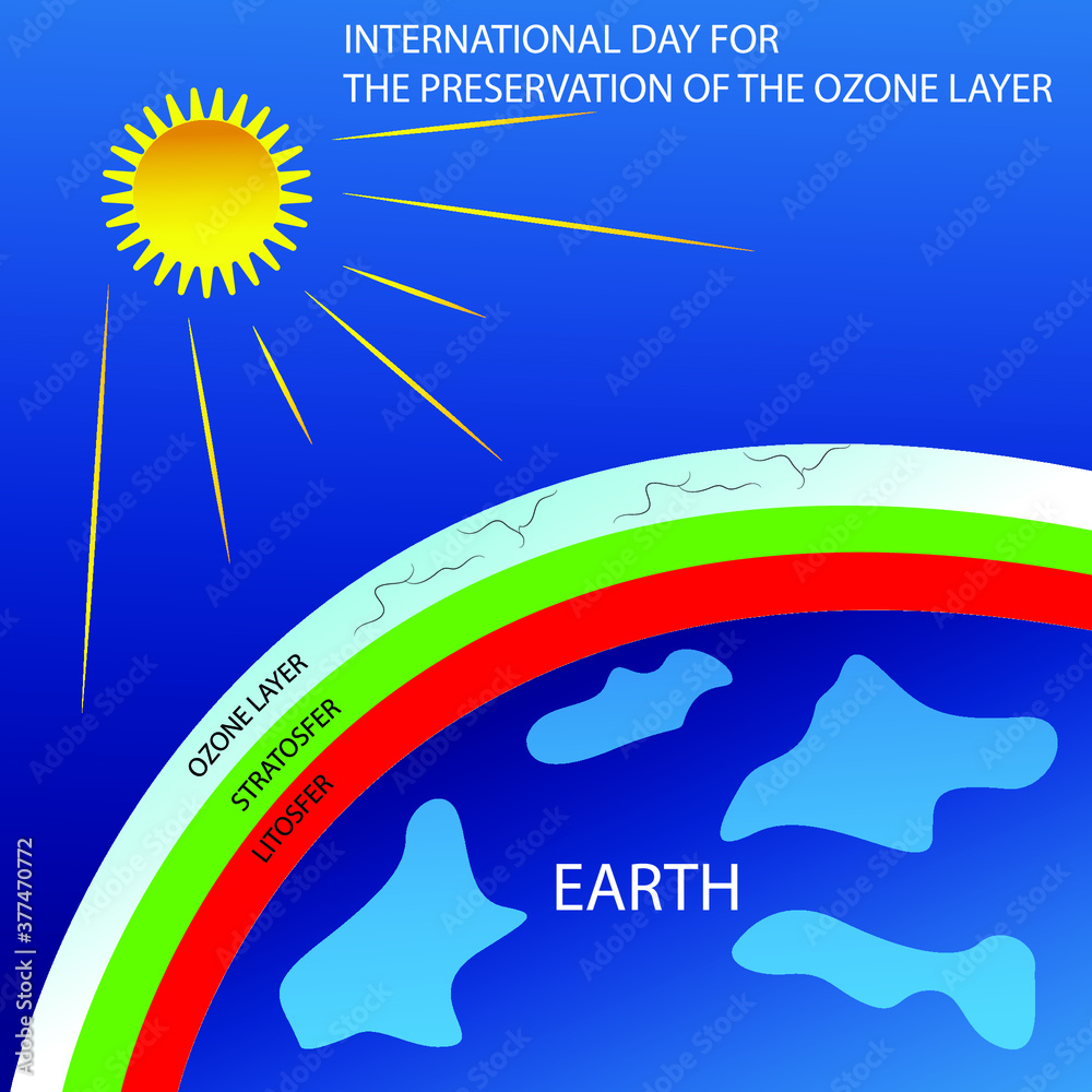 International Day for the Preservation of the Ozone Layer Vector Design ...
