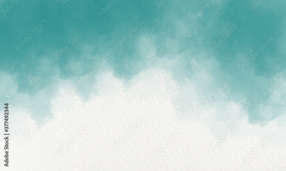 Teal watercolor background Stock Photo | Adobe Stock