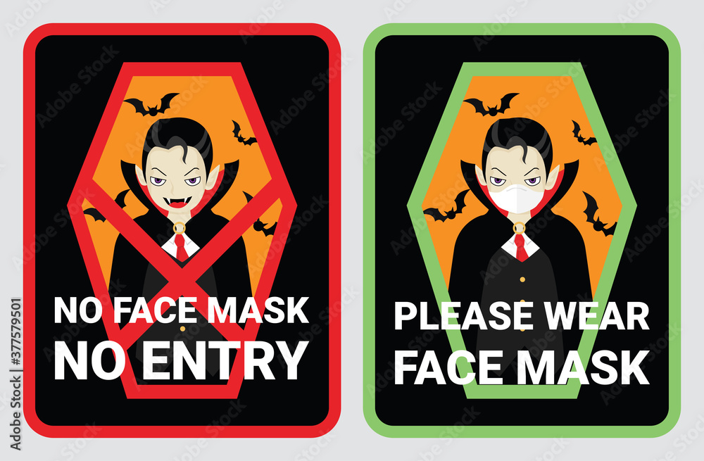 No face mask, No entry to protect & prevent from Coronavirus or Covid ...